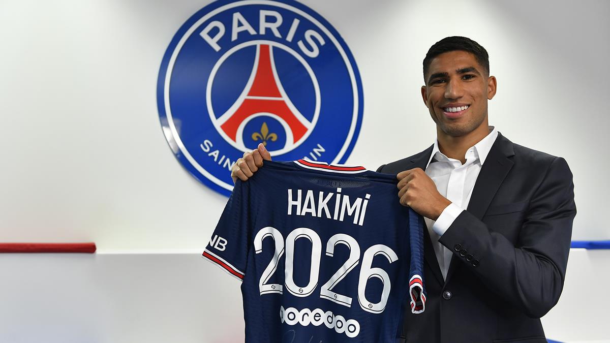 Achraf Hakimi es nuevo jugador del PSG - Conexión DeportivaConexión ...